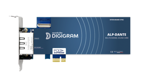 ALP-DANTE PCIe SOUND CARD - Smart and ultra versatile - Digigram