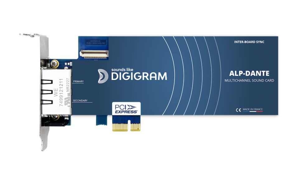 ALP-DANTE PCIe SOUND CARD - Smart and ultra versatile - Digigram
