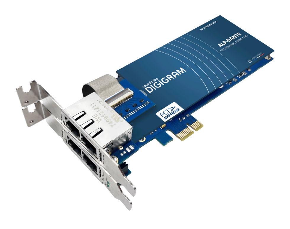 ALP-DANTE PCIe SOUND CARD - Smart and ultra versatile - Digigram